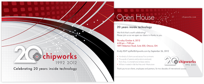 Chipworks Celebrates 20 Years - Excentric Creative Agency Ottawa